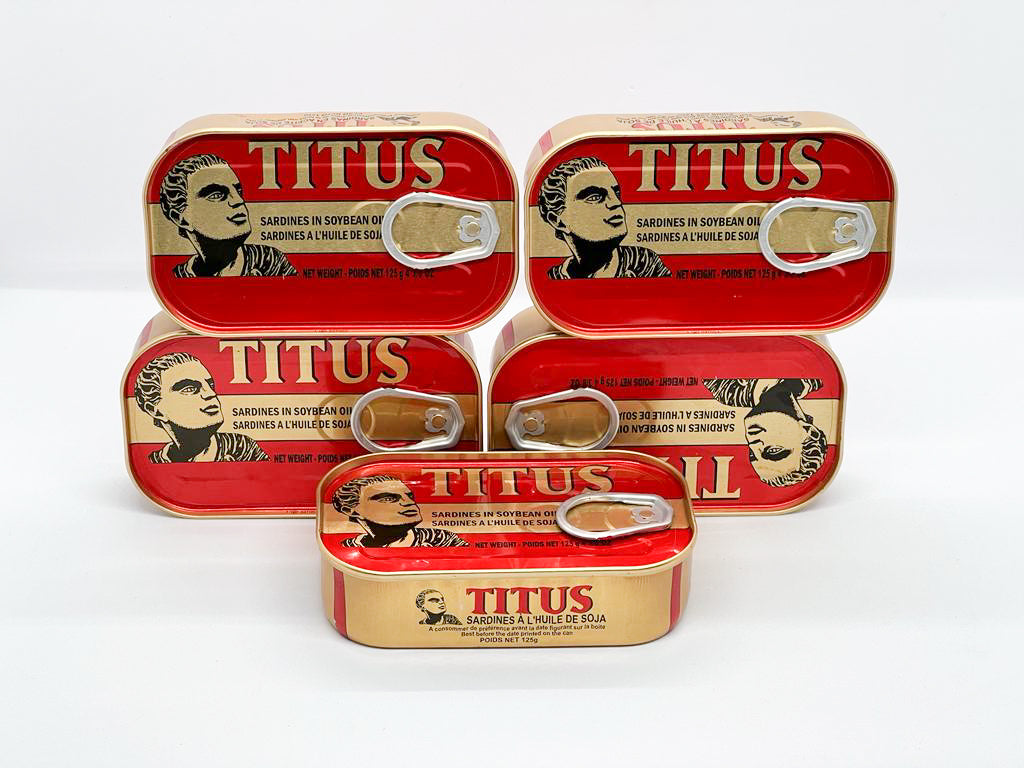 5 Cans Titus Sardines Fish- Can Fish- Easy Meal Alternatives ...